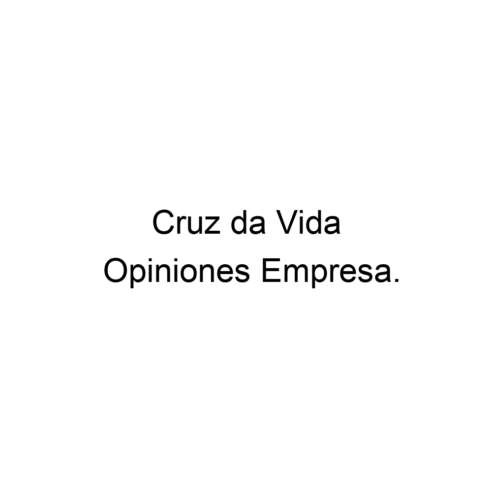 Opiniones Cruz da Vida, 7717004125