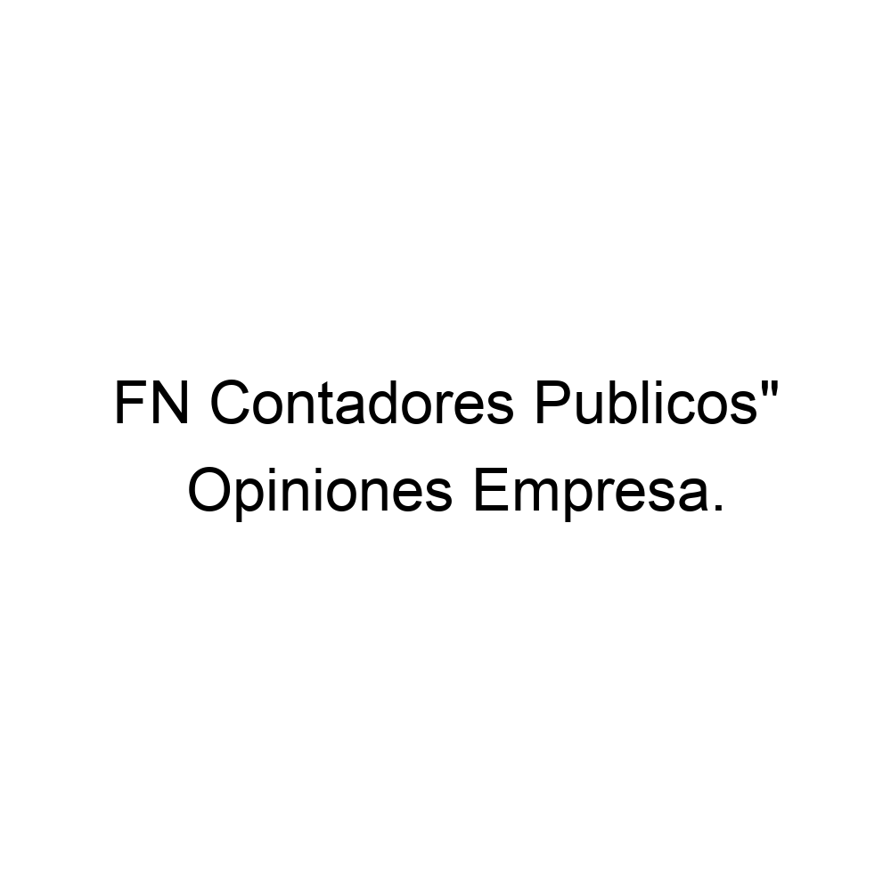 Opiniones FN Contadores Publicos",