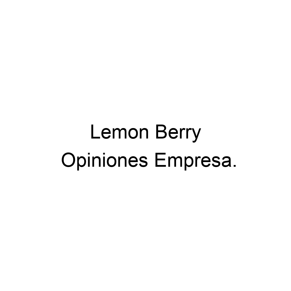 Opiniones Lemon Berry,
